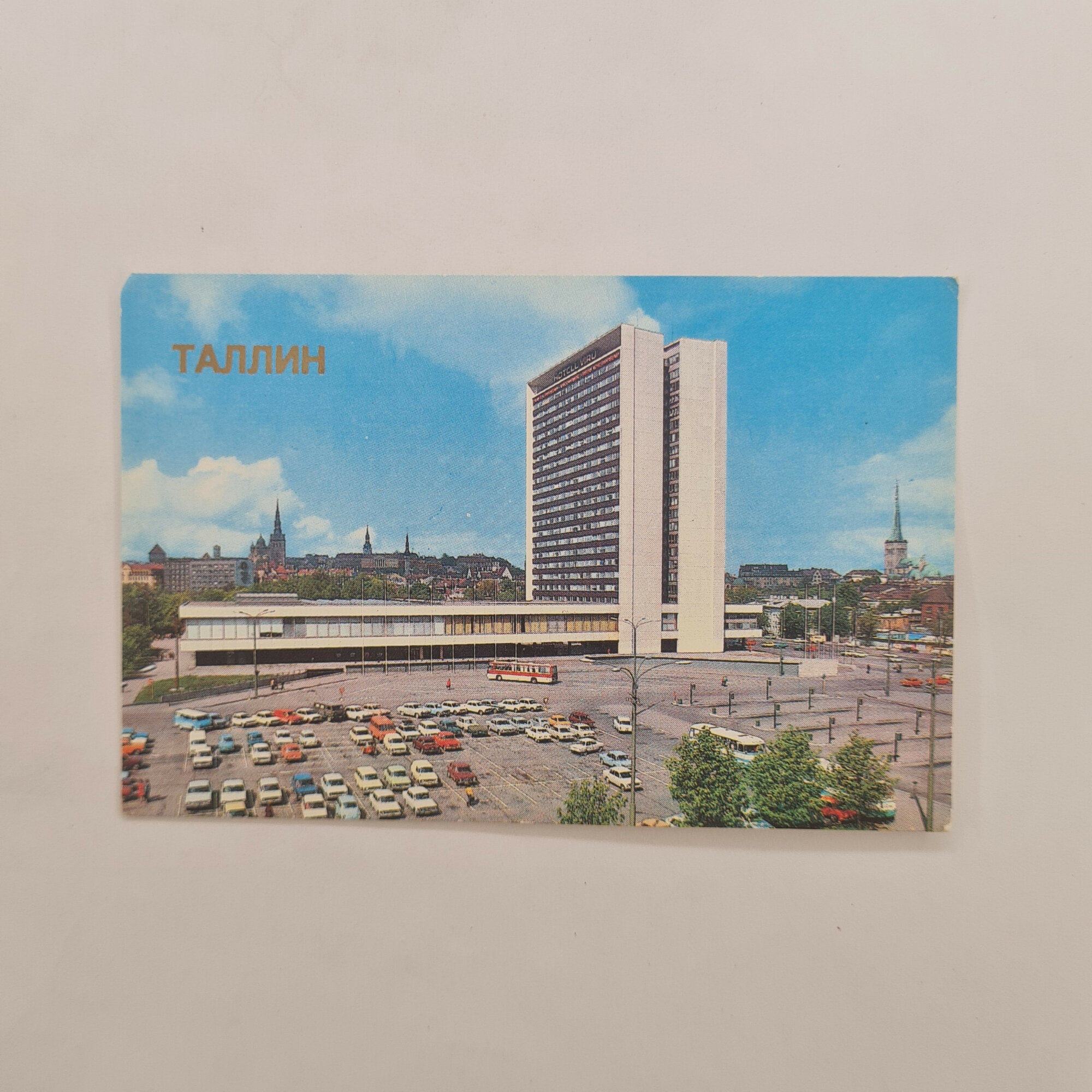 Карманный календарик 1986. Архитектура Таллина и достопримечательности города. Календарь винтажный