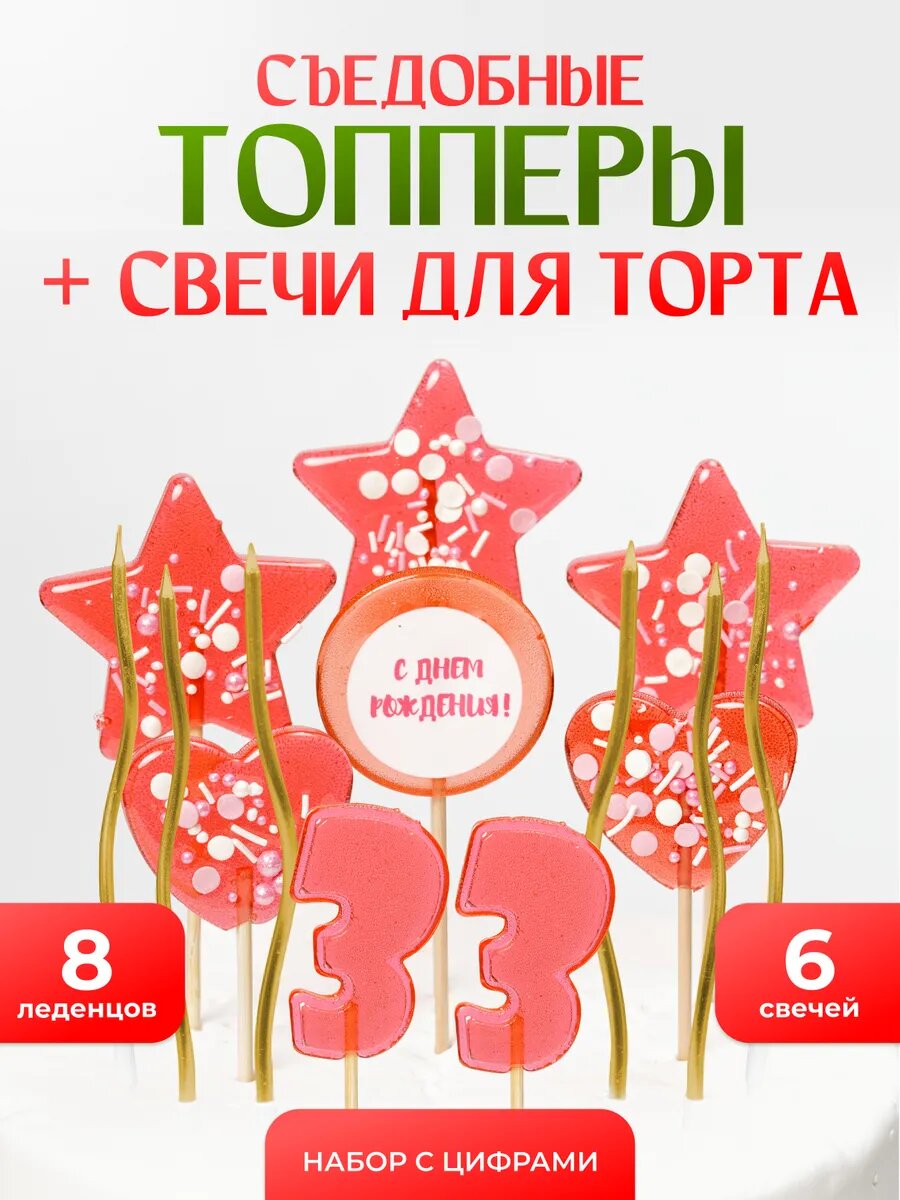 Топпер на торт 33 года