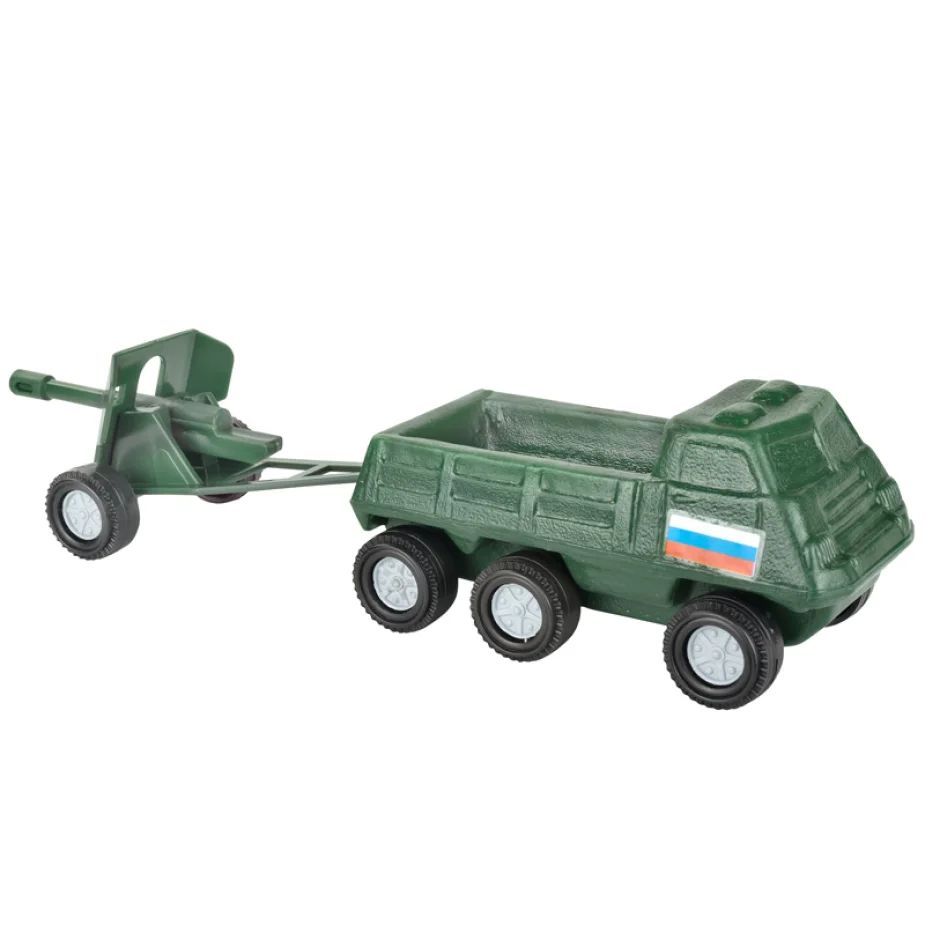Грузовик с пушкой "Патриот", игрушечный транспорт, машинка военная детская, сюжетно-ролевая игрушка для игр в песочнице и дома