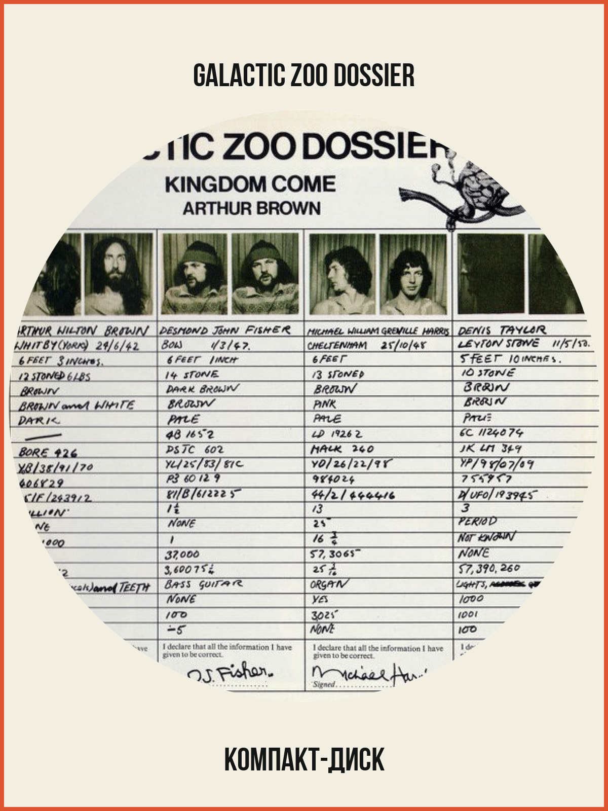 Компакт-диск Warner Arthur Brown's Kingdom Come – Galactic Zoo Dossier