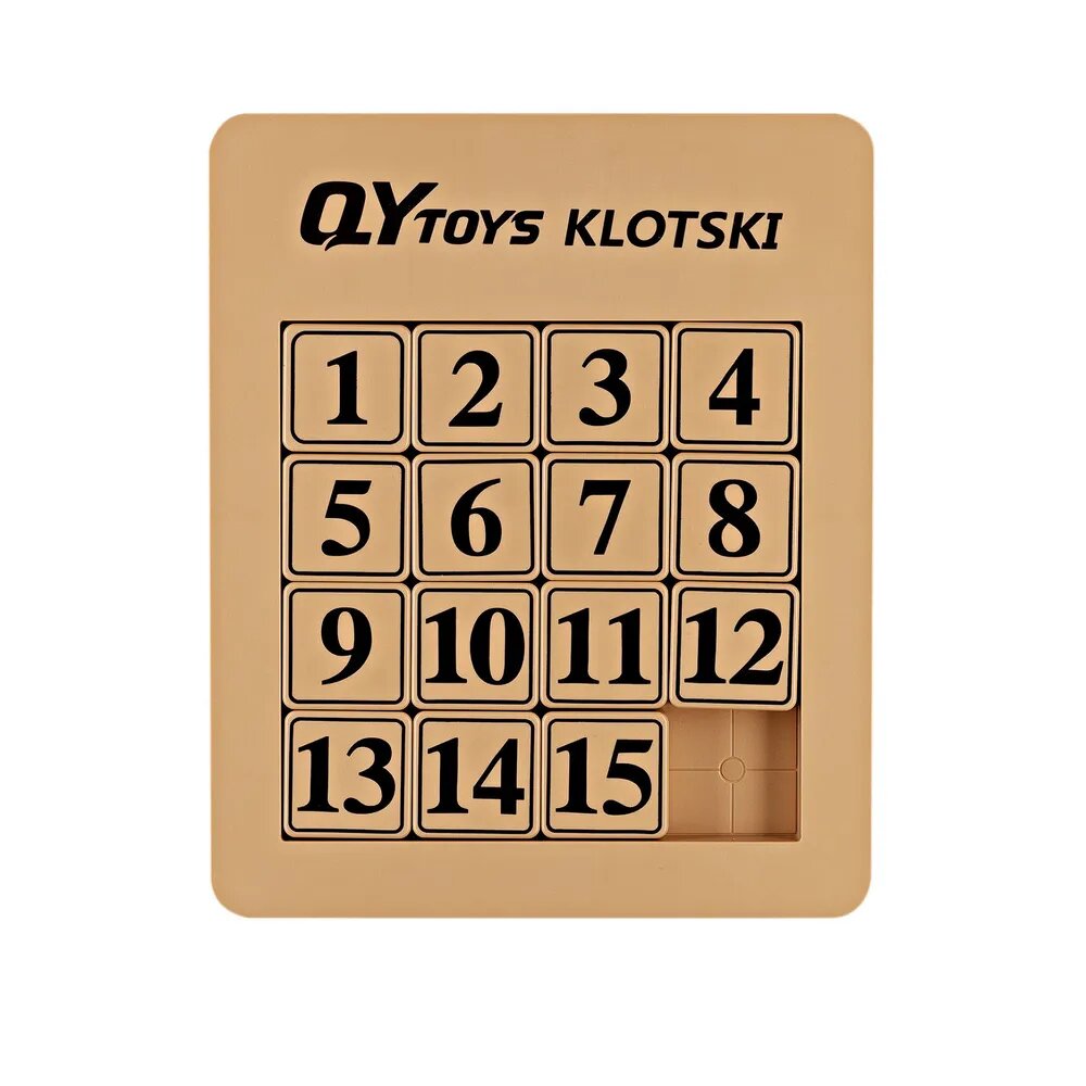 Головоломка игра "15" пятнашки QiYi (MoFangGe) Number Sliding Klotski Magnetic 4x4 Lite
