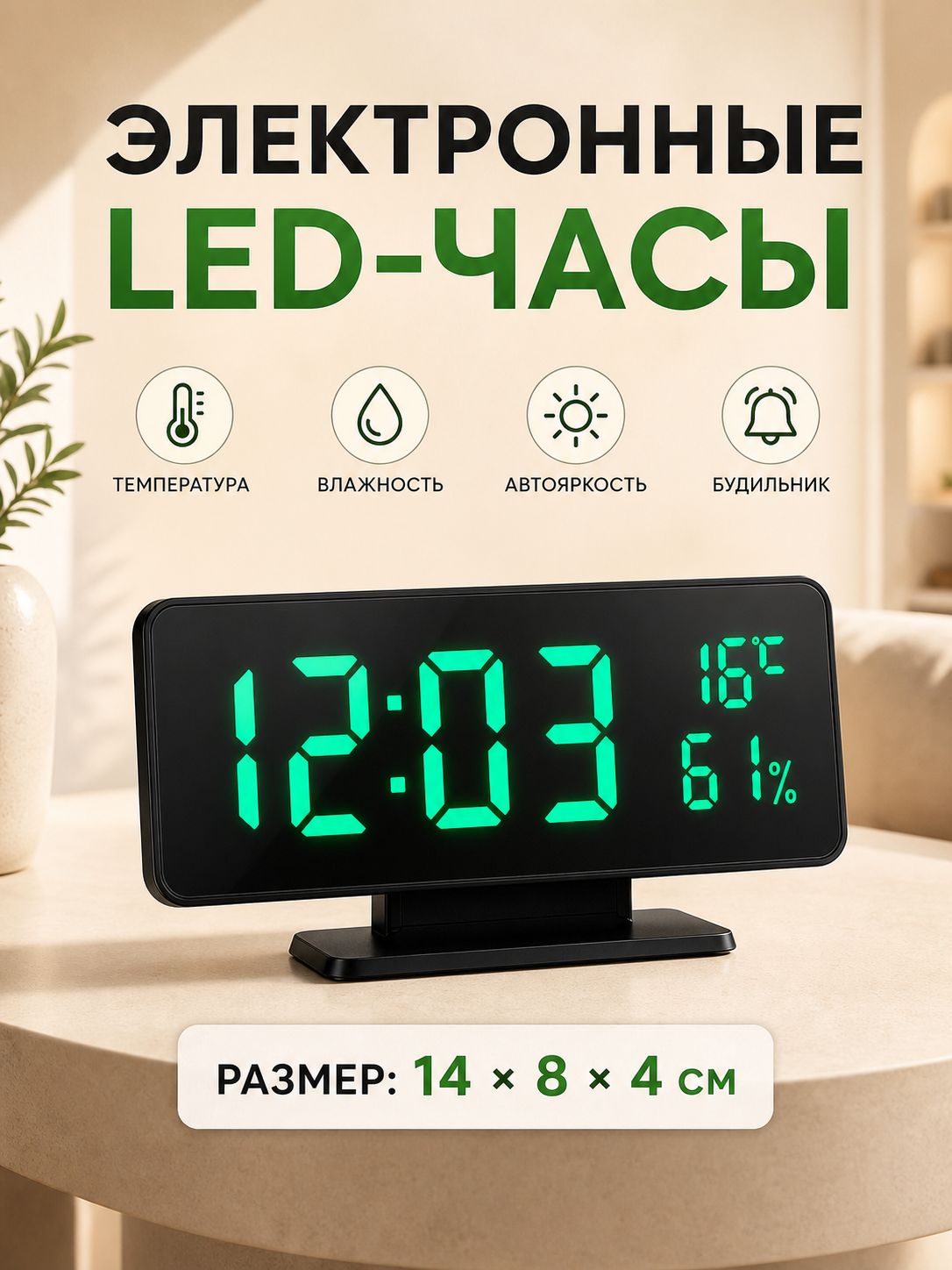 Настольные часы 1 шт