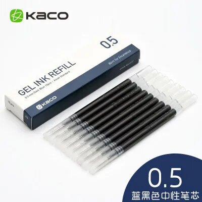 Kaco MIDOT гелевая ручка 0,5 мм 10PCS Navy refill