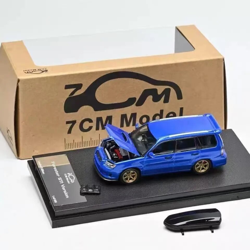 7CM 1/64 Subaru Forester SG9 Модель автомобиля из литого металла
