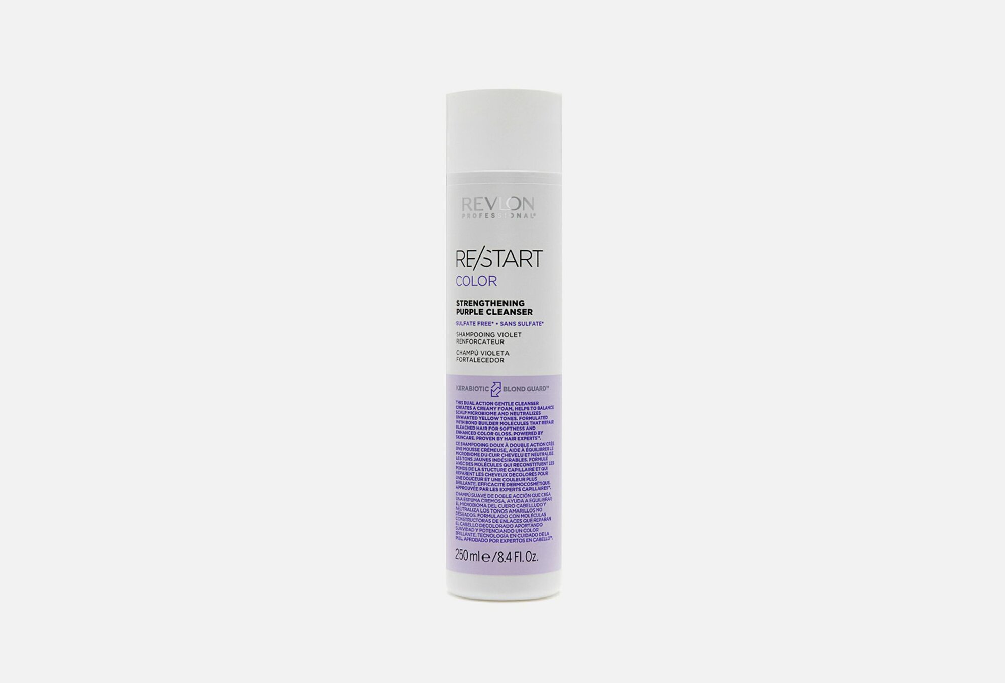 Укрепляющий фиолетовый шампунь REVLON PROFESSIONAL RESTART COLOR PURPLE CLEANSER 250 мл
