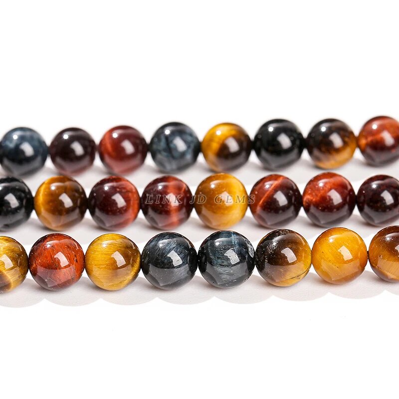 Бусины тигровый глаз купить оптом buy bao ji 4-12 мм 4mm Approx 90pcs, Tricolor Tiger Eye