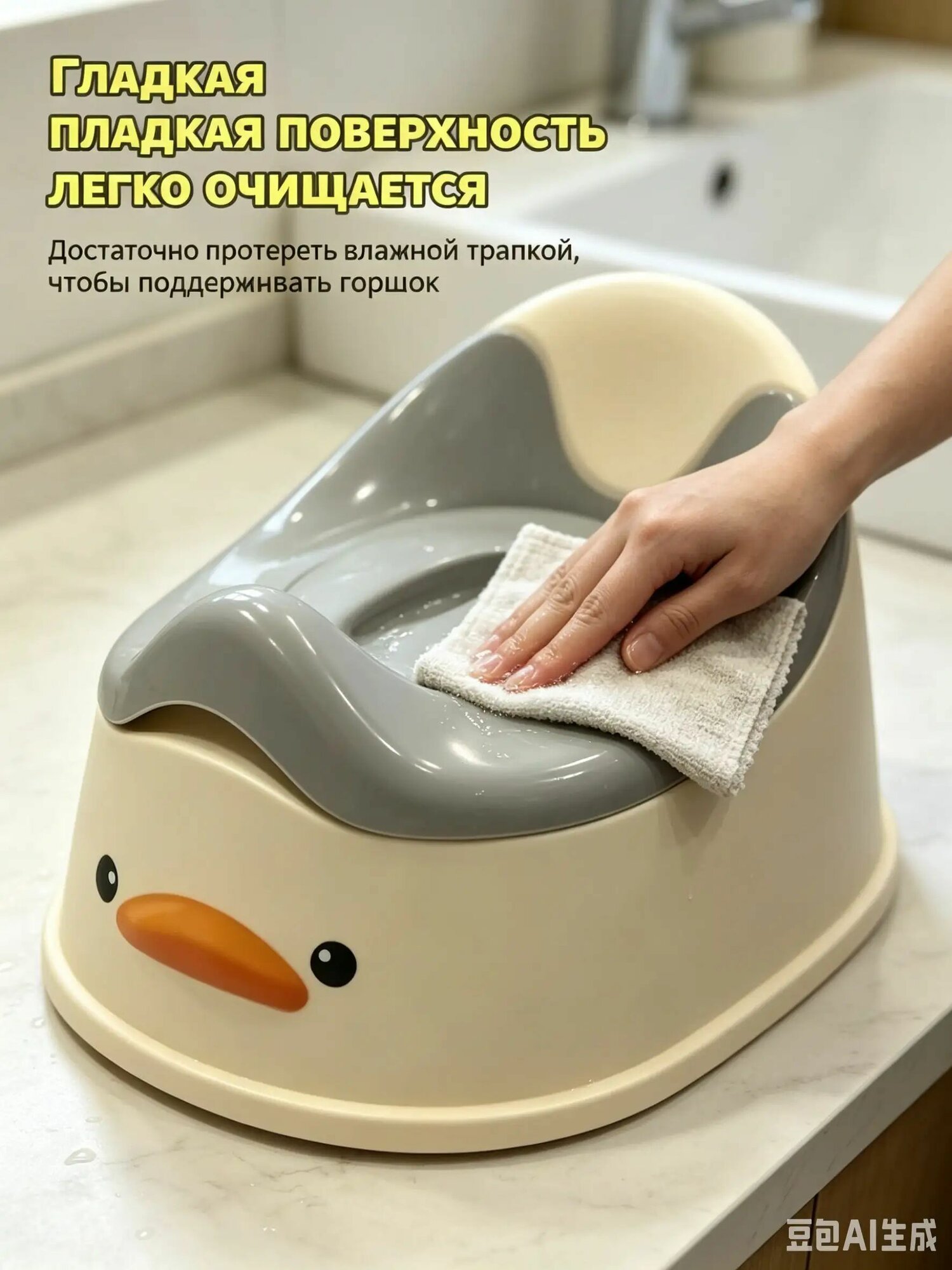 Горшок детский анатомический Miniomi Trio для мальчиков и девочек 1-3 года! Съемная чаша, антискользящее дно, удобная спинка. Дорожный, легкий (500 г), безопасный пластик. Россия