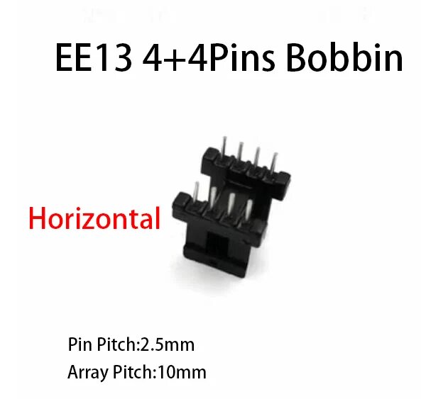 Трансформатор EE13 4+4 Pins Horizontal, 30Pieces