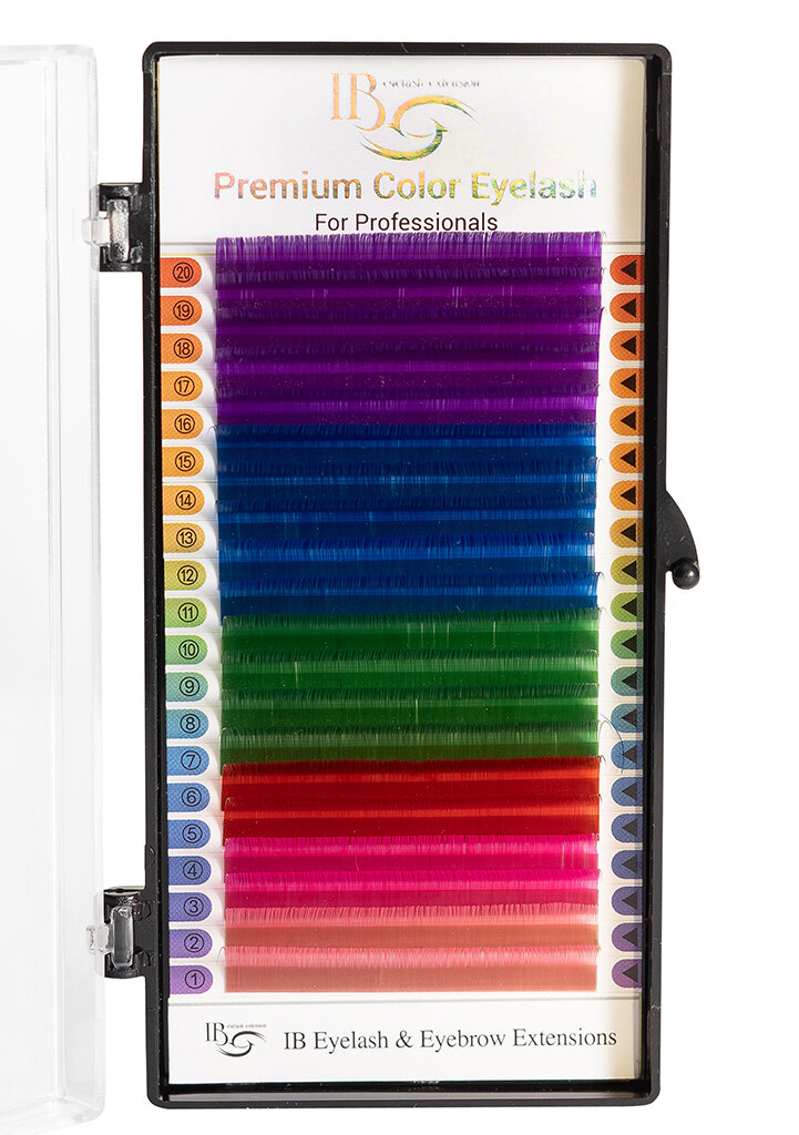 Ресницы цветные I beauty, C, 0.10, 12 mm, 20 линий