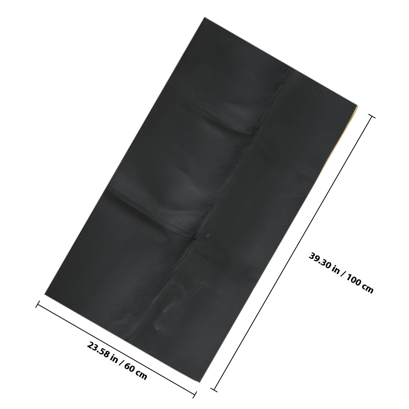 Звукоизоляционный Мат Для Авто Чёрного Цвета 100.00X60.00X0.80Cm С Противоударной Поверхностью И Защитой От Перегрева