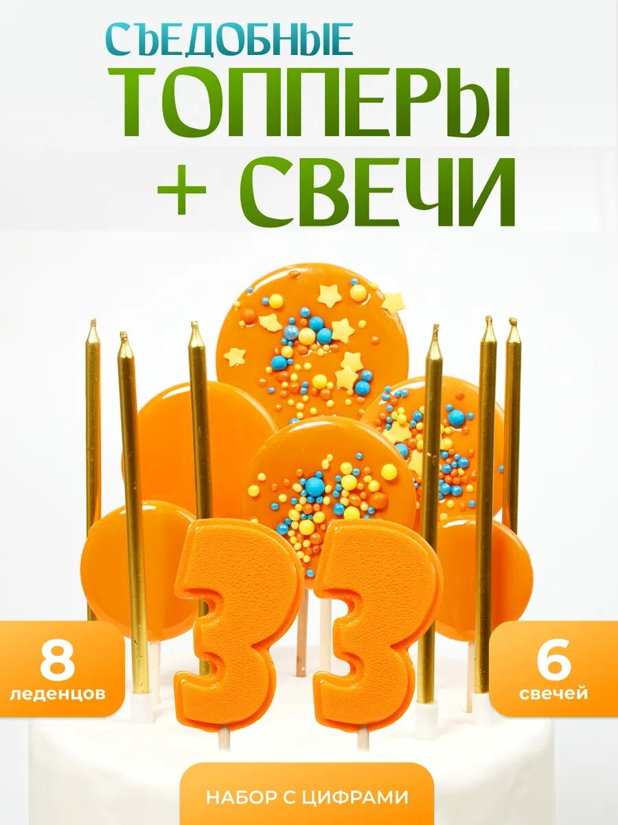 Топпер на торт 33 года
