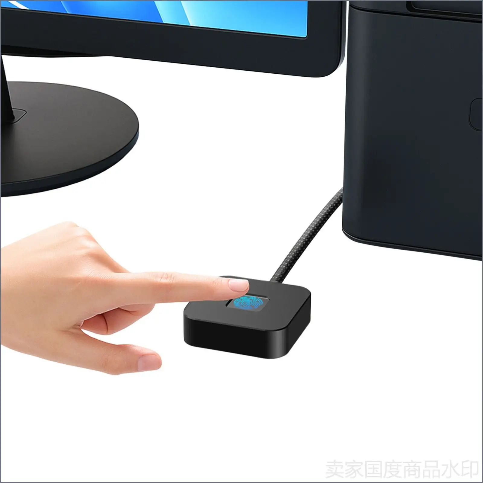 Сканер отпечатков пальцев для Windows Hello с USB-подключением, чёрный