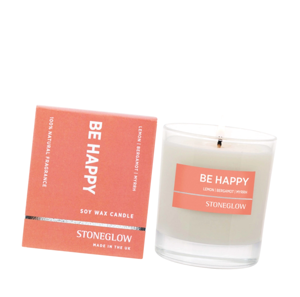 Свеча для помещений Stoneglow Lemon Bergamot Myrrh 300 гр - Стоунглоу Лимон Бергамот Мирра