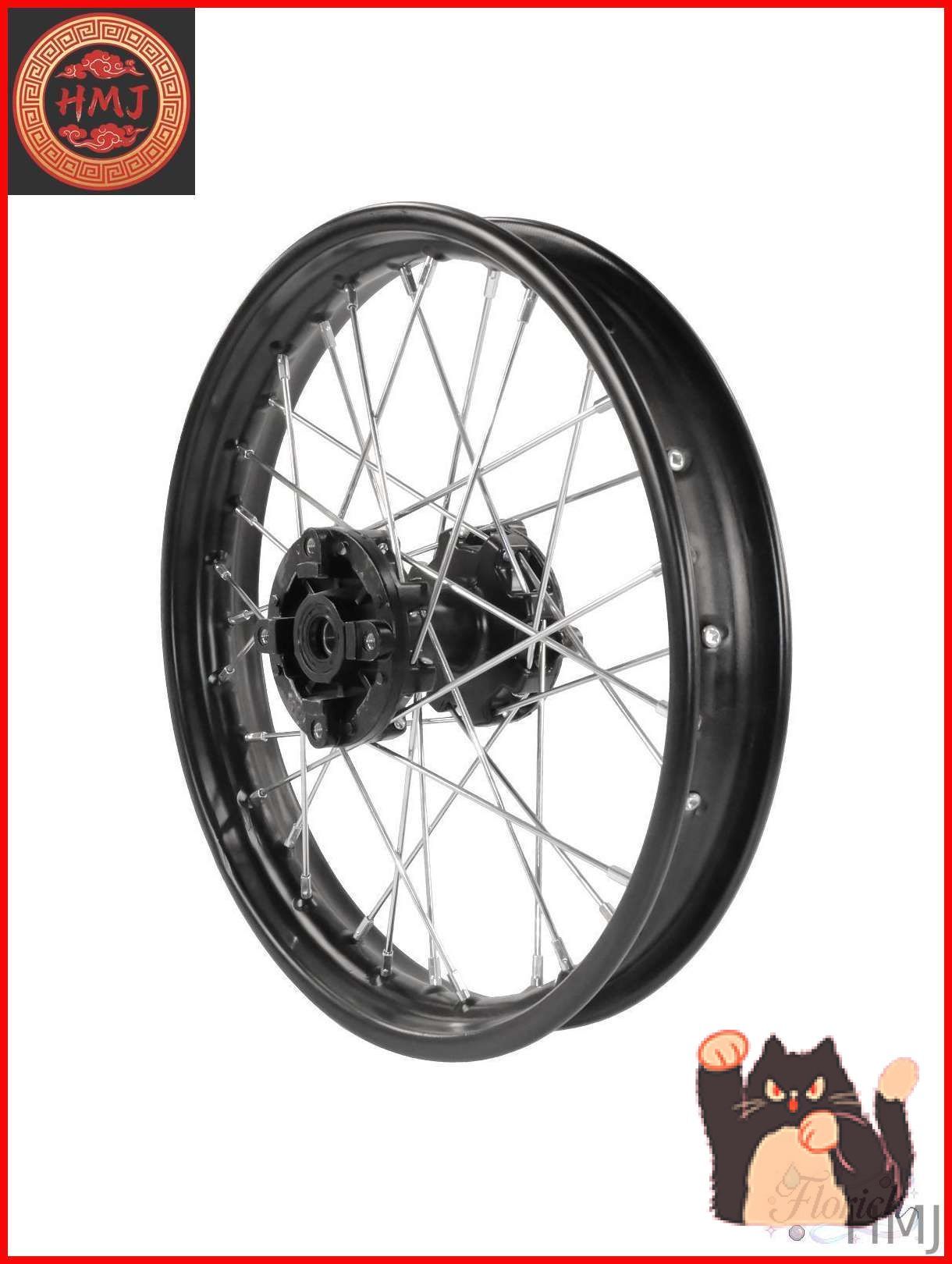 Диск колёсный задний 16" 1,85x16 50-7R сталь черный + черный BSE PH 150