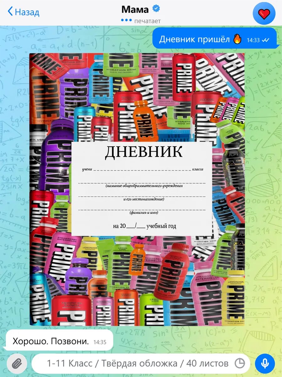 Школьный дневник с принтом y2k pinterest
