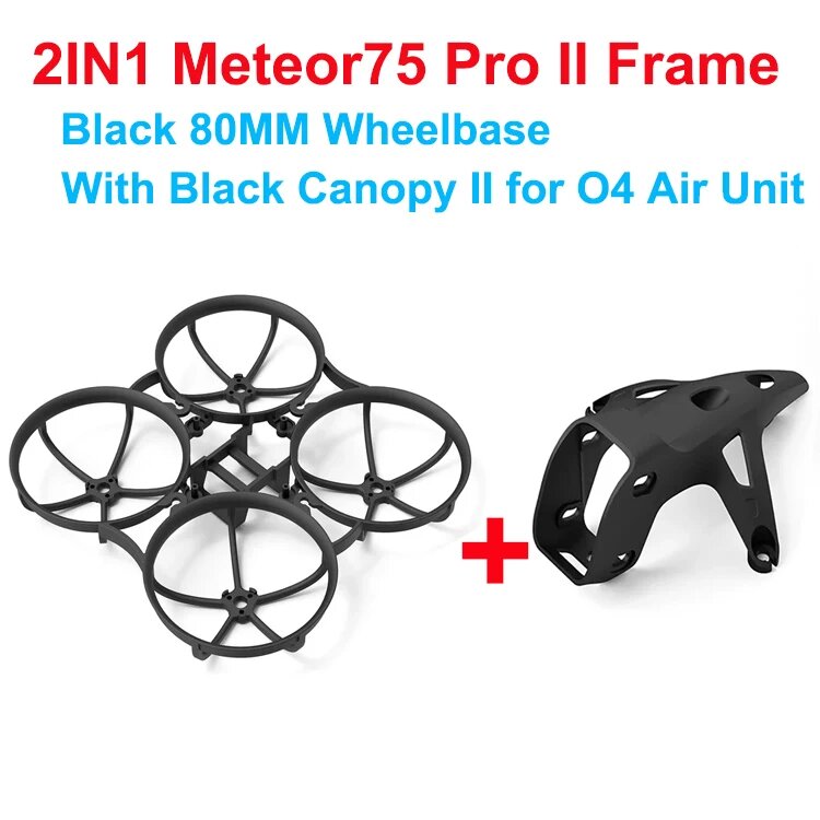 Рама BETAFPV 70 мм для Meteor65 Pro II 2IN1 75PRO II Black