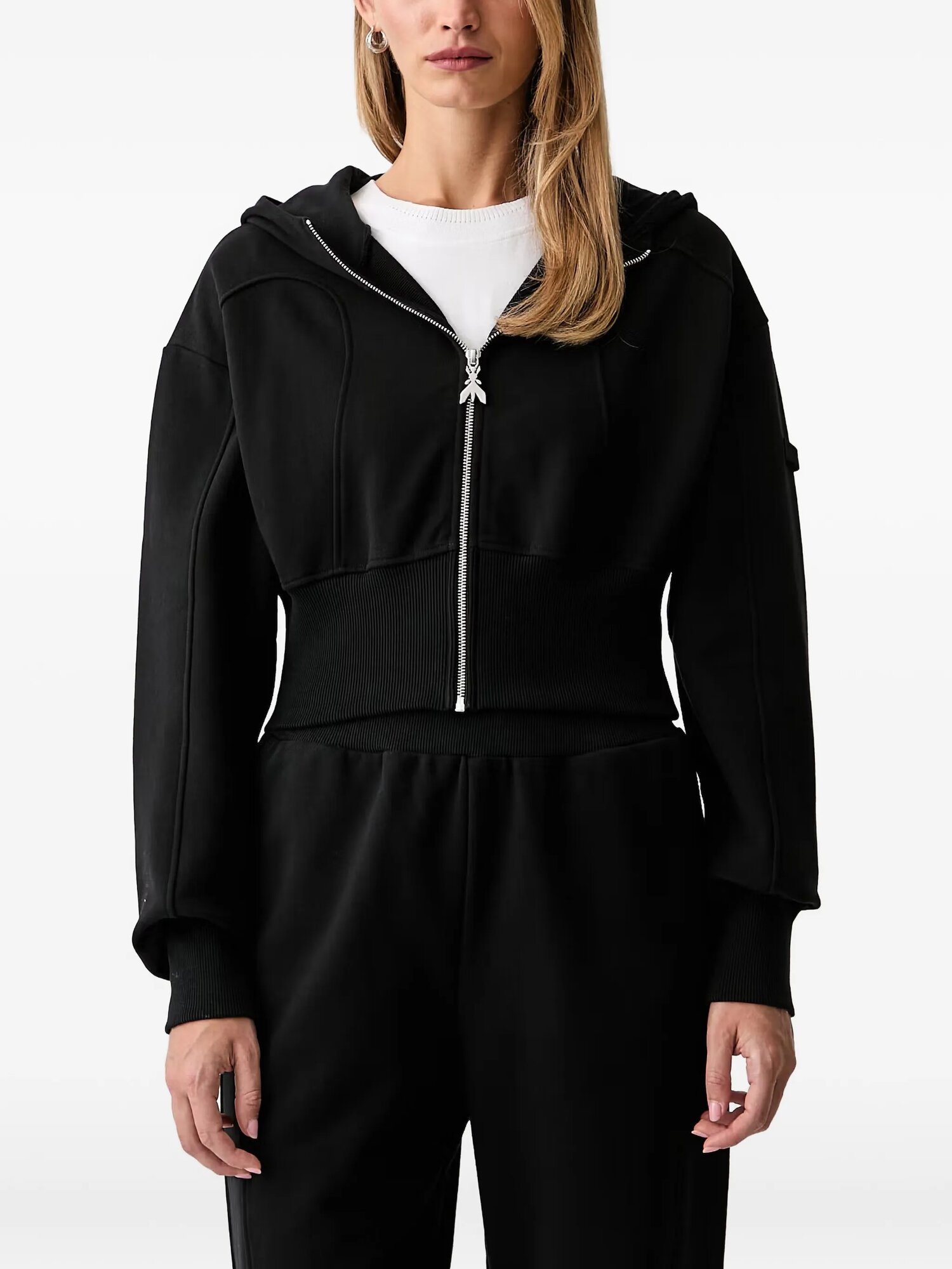 Худи Panelled zip-up hoodie
