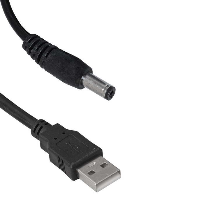 Шнур USB штекер - 5.5х2.1мм, длина 1,5м