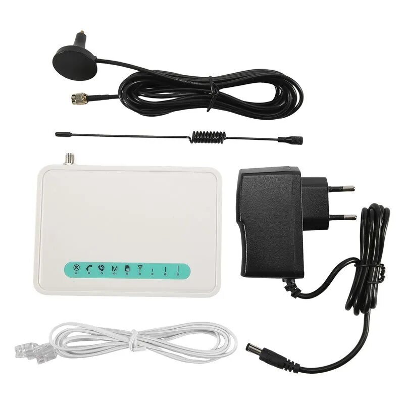 Настольный GSM-терминал Quad Band 850/900/1800/1900 МГц, с поддержкой SIM-карты/ RJ11 для стационарного телефона, EU-штекер.