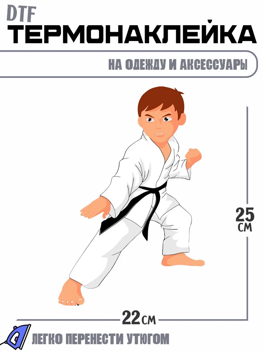 Термонаклейка карате