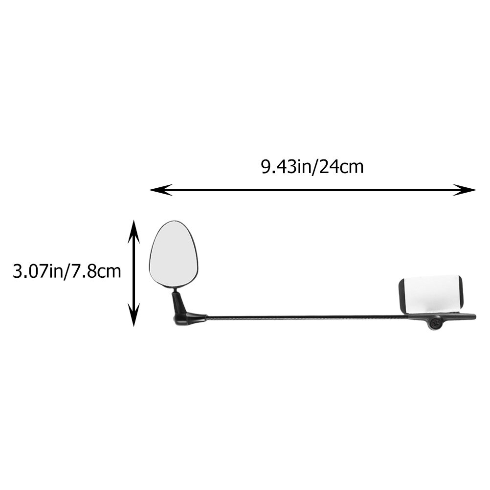 Зеркало Rearview Для Велосипедного Шлема С Автоматической Настройкой 7 8X24CM