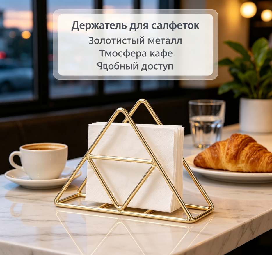 Металлическая подставка для салфеток геометрической формы, настольная держатель для салфеток, для дома и кафе