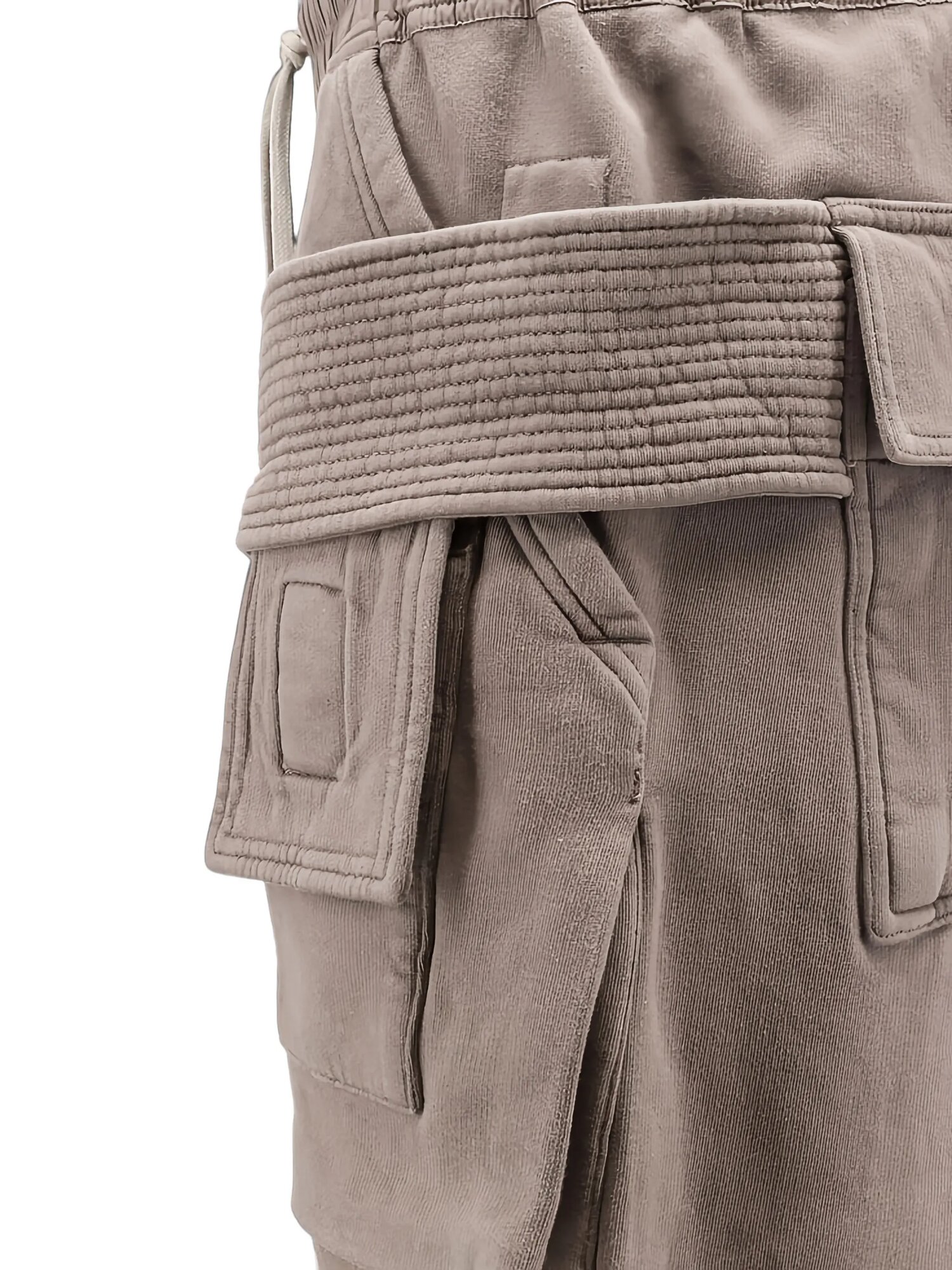 Брюки Rick Owens Drkshdw drawstring cargo pants, размер 48, серый — фото 1