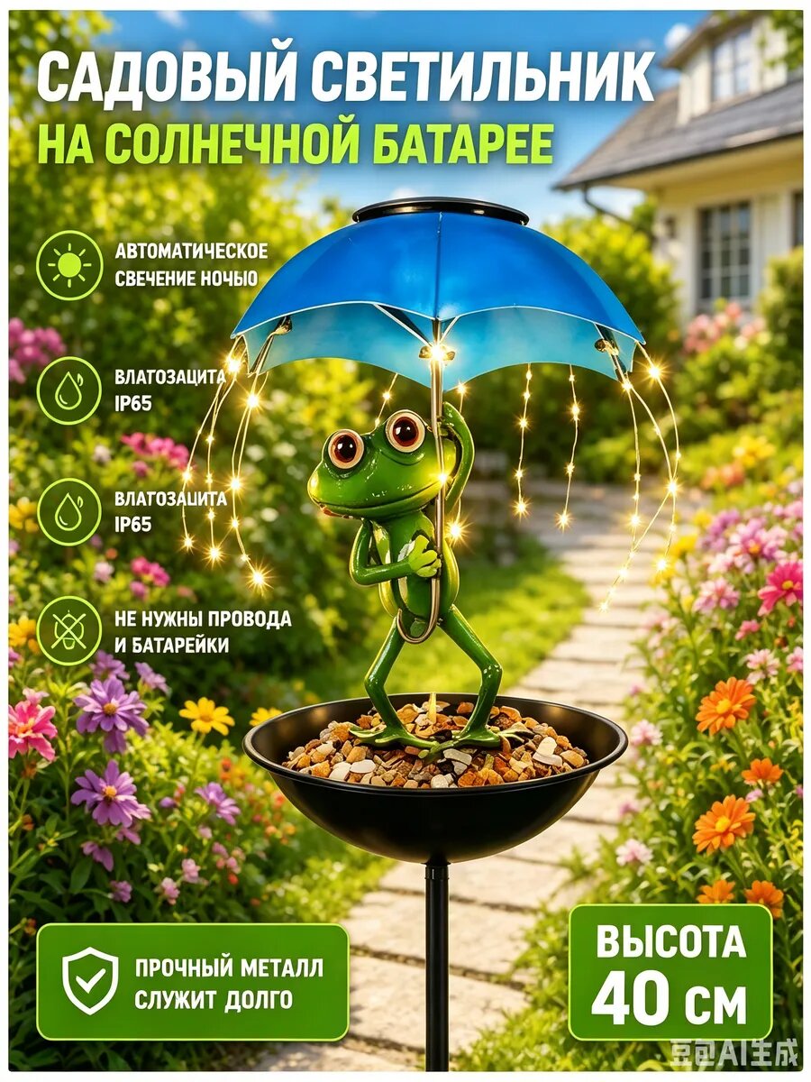 Фигурка садовая зеленый