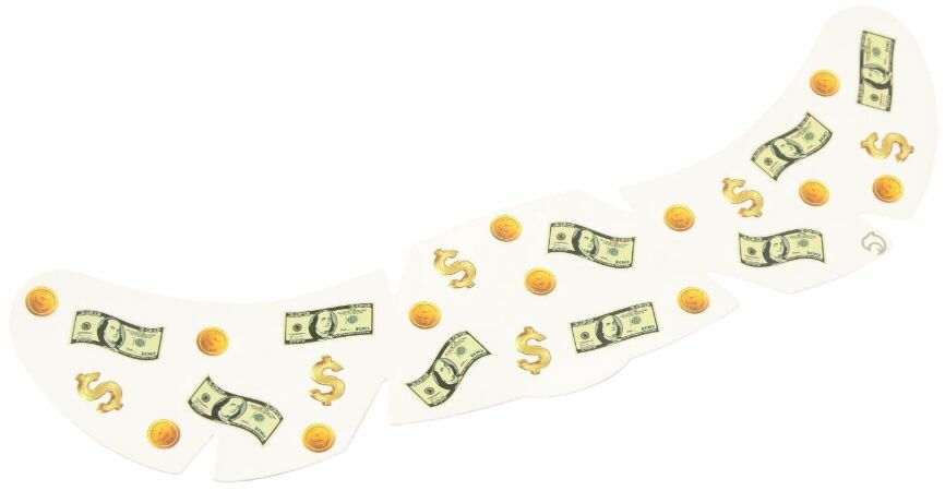 Переводная тату на лицо цветная "Веснушки. Деньги", 16х5 см, маленькие временные татуировки на тело