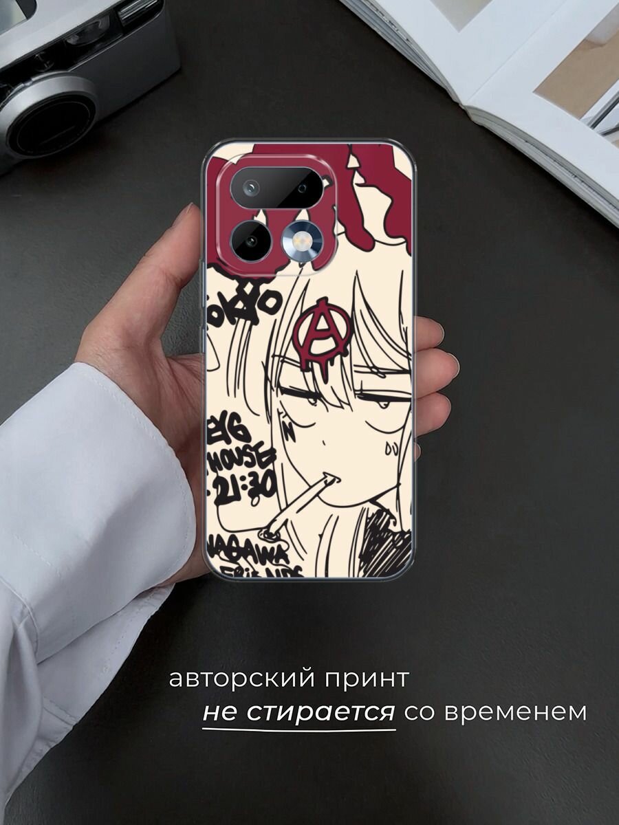 Чехол на Realme 16 Pro / Реалме 16 Про с принтом Anime doodle — фото 1