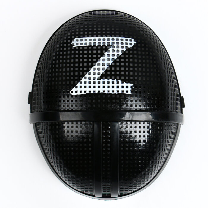 Карнавальная Маска "Крутой Защитник", чёрная, пластик, универсальный размер, резинка