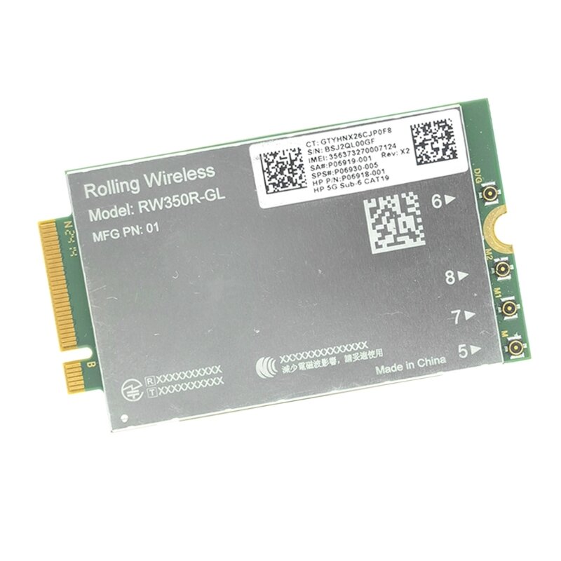 RW350R-GL 5G модуль LTE для ноутбука RW350R-GL суб-6 ГГц GNSS карта WWAN 4G 5G беспроводной модуль приемник сетевая карта