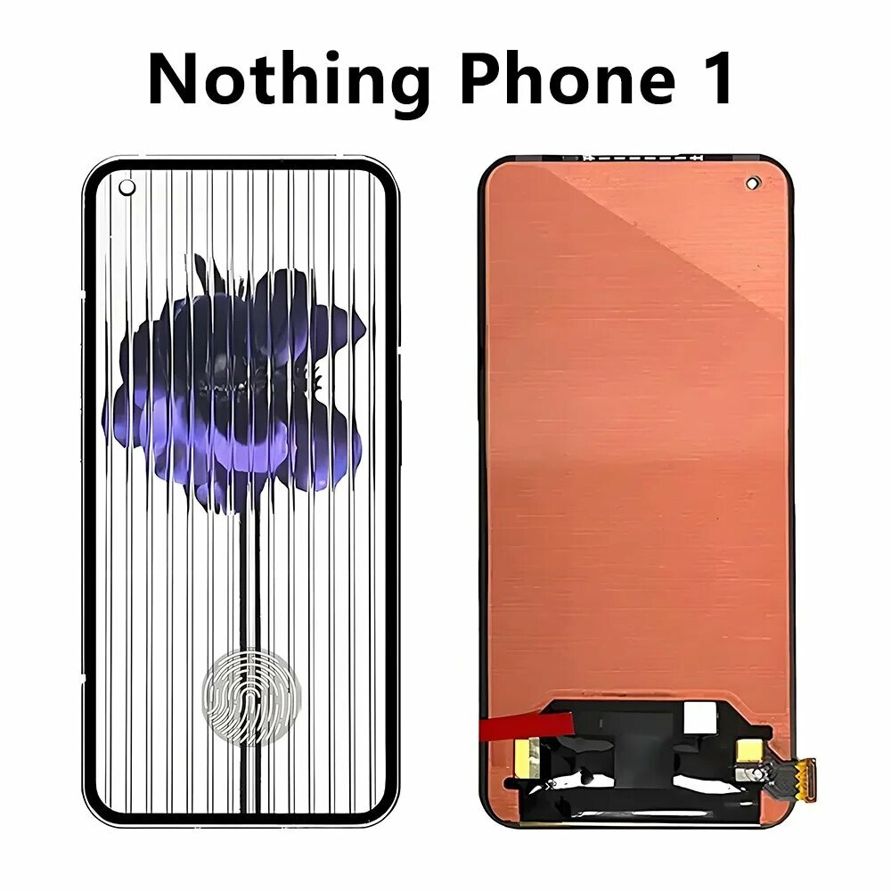 (AMOLED) Дисплей(экран) для Nothing Phone 1 (Насинг Фон 1) в сборе с тачскрином (Оригинал) , A063
