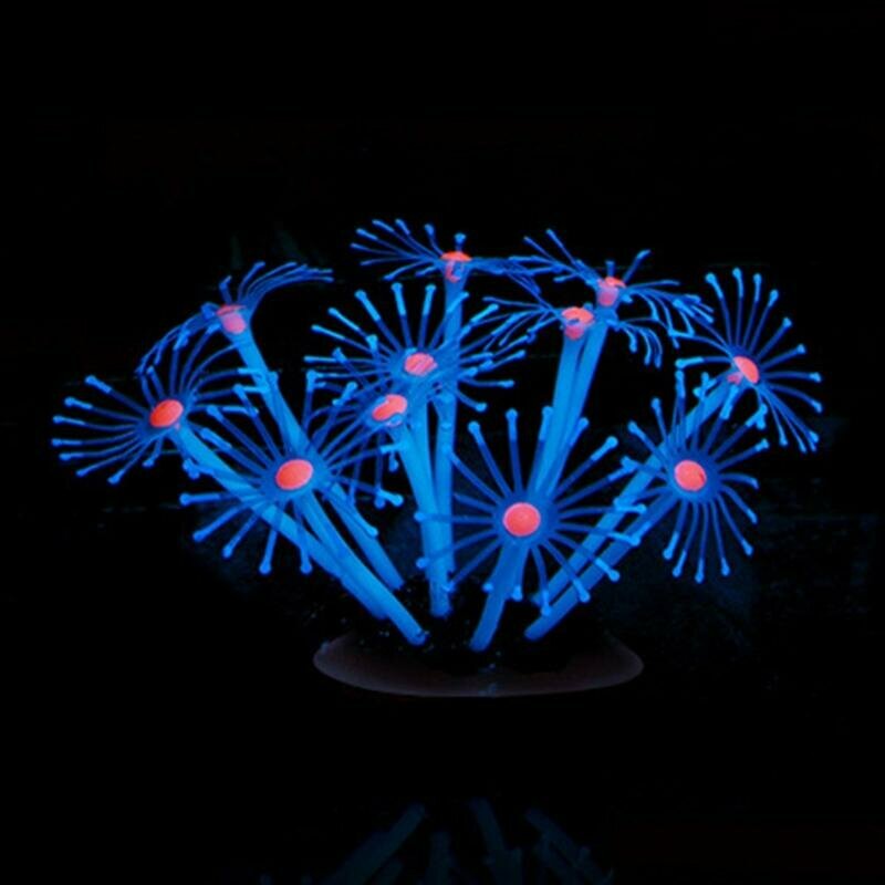 Искусственный коралл для аквариума, Синий