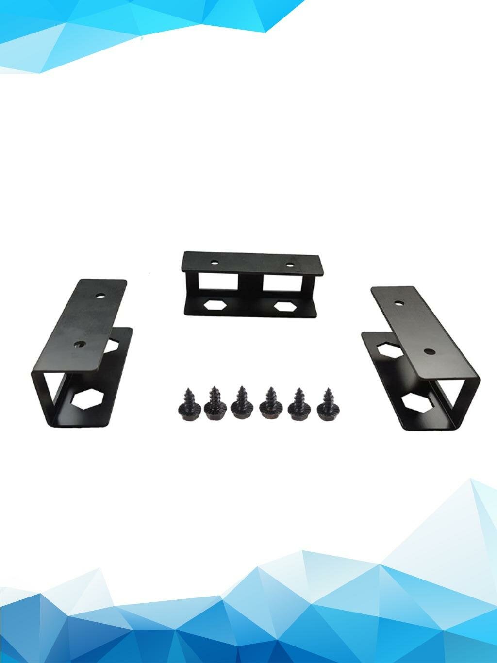 Двухъярусный крепёж для ноутбука под стол, Черный