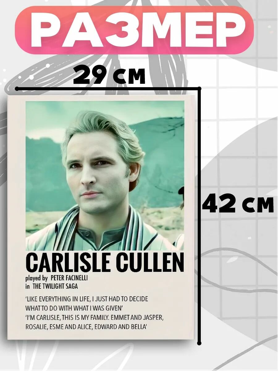 Постер на стену Сумерки, плакат 1шт, А3 размер. — фото 1