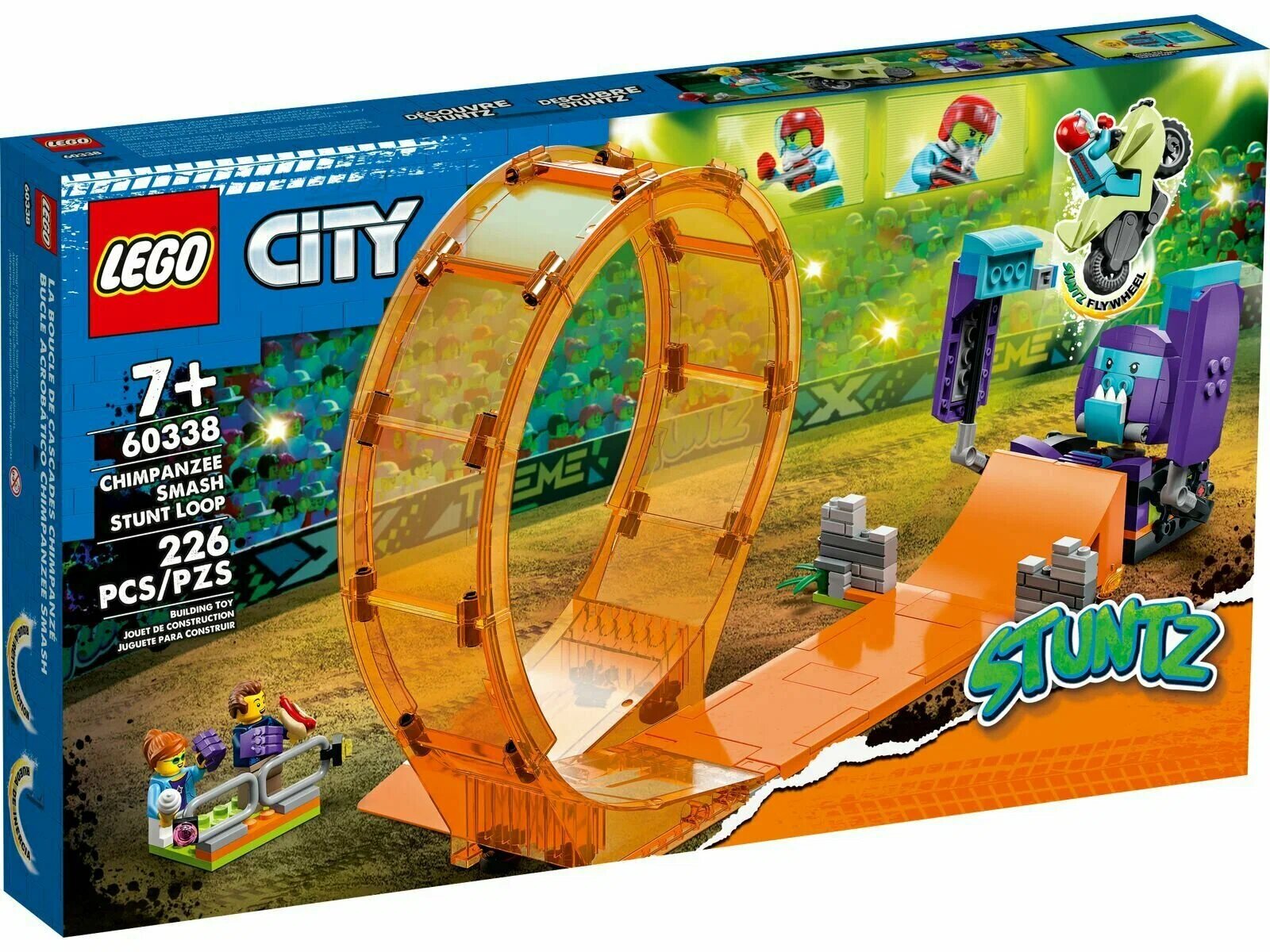 Конструктор LEGO City 60338 Трюковая петля и шимпанзе