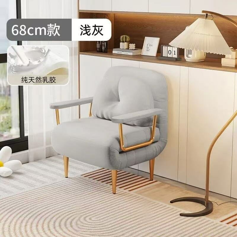 Диван-кровать "Cloud", натуральная кожа, раскладной, универсальный угол кушетки，68*191cm