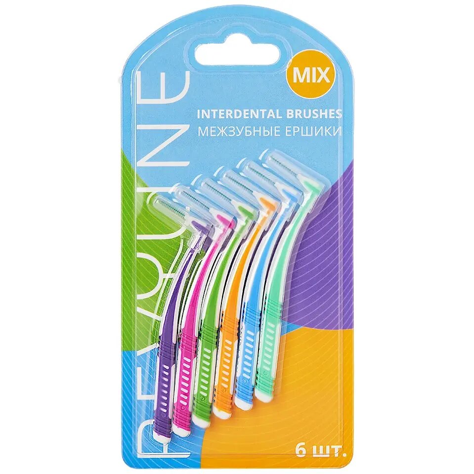 Межзубные ершики Revyline "Mix", для эффективного очищения, 5шт