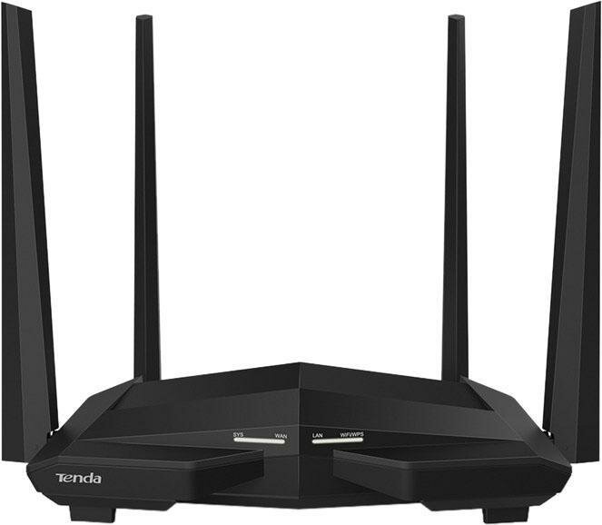Беспроводной маршрутизатор Tenda AC10, 802.11acbgn 867Mbps 5 ГГц 2.4 ГГц 4xLAN черный