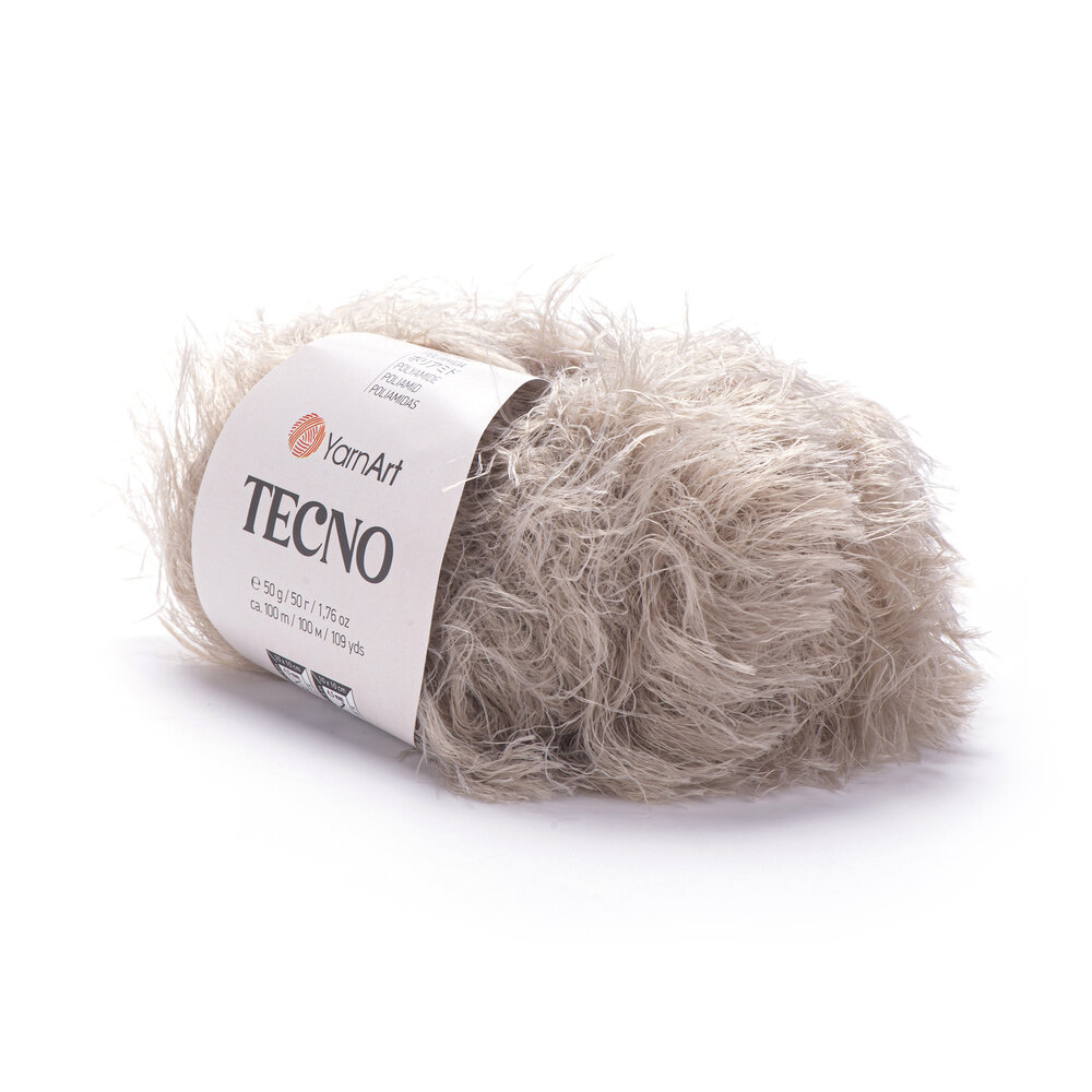 Пряжа для вязания YarnArt Tecno 41 серо-бежевый 50 гр/100 м 100% полиамид