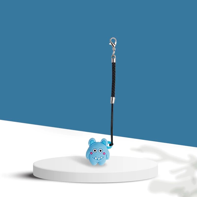 Синий силиконовый чехол для USB-кабеля с дизайном монстра, защита от пыли и влаги для флешки