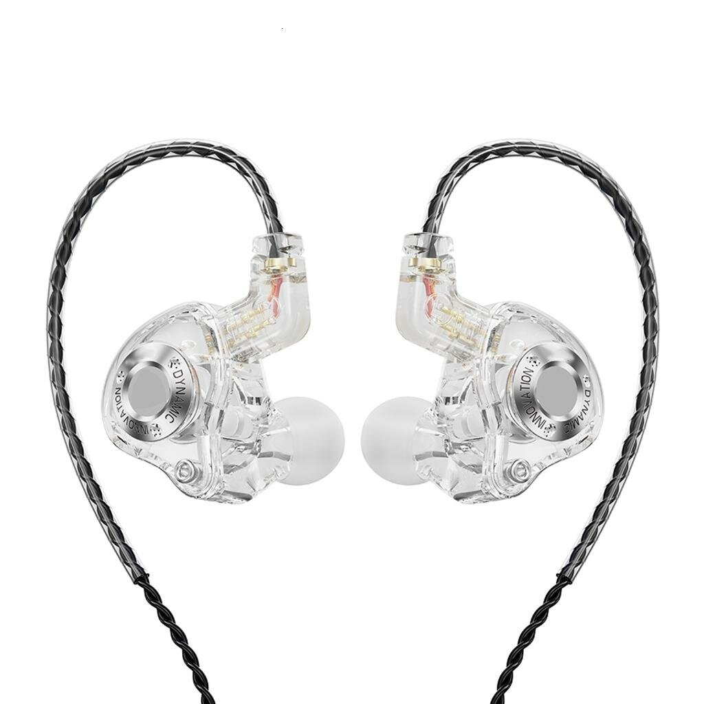 Наушники-вкладыши с регулируемым шнуром и усиленным басом, Белый