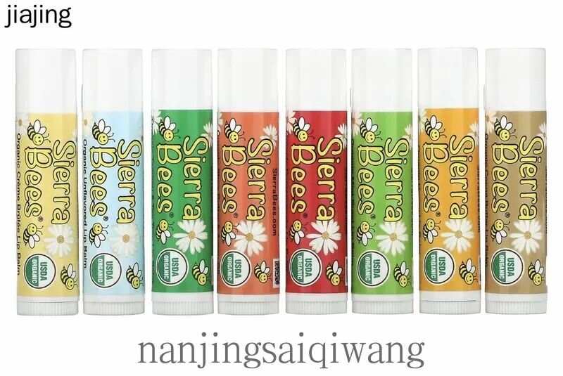 Sierra Bees Ассорти набор органических бальзамов для губ 8 шт.