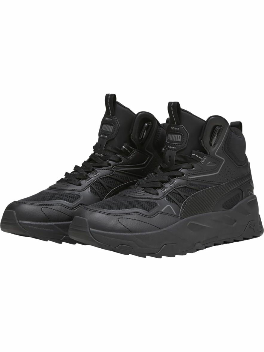 Кроссовки PUMA Trinity Mid Hybrid, полнота F, размер 4 UK, черный — фото 1