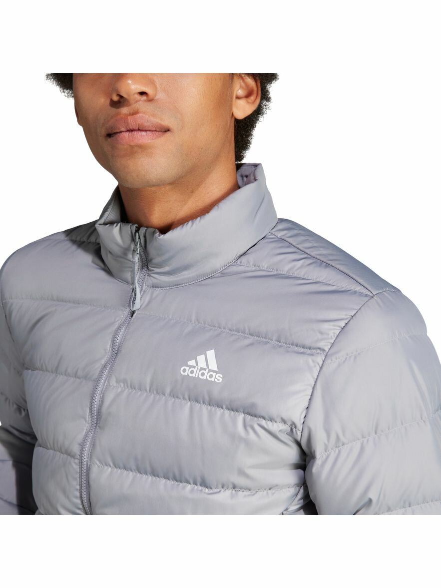 Пуховик adidas Essentials Light Down Jacket, размер M INT, серый — фото 1