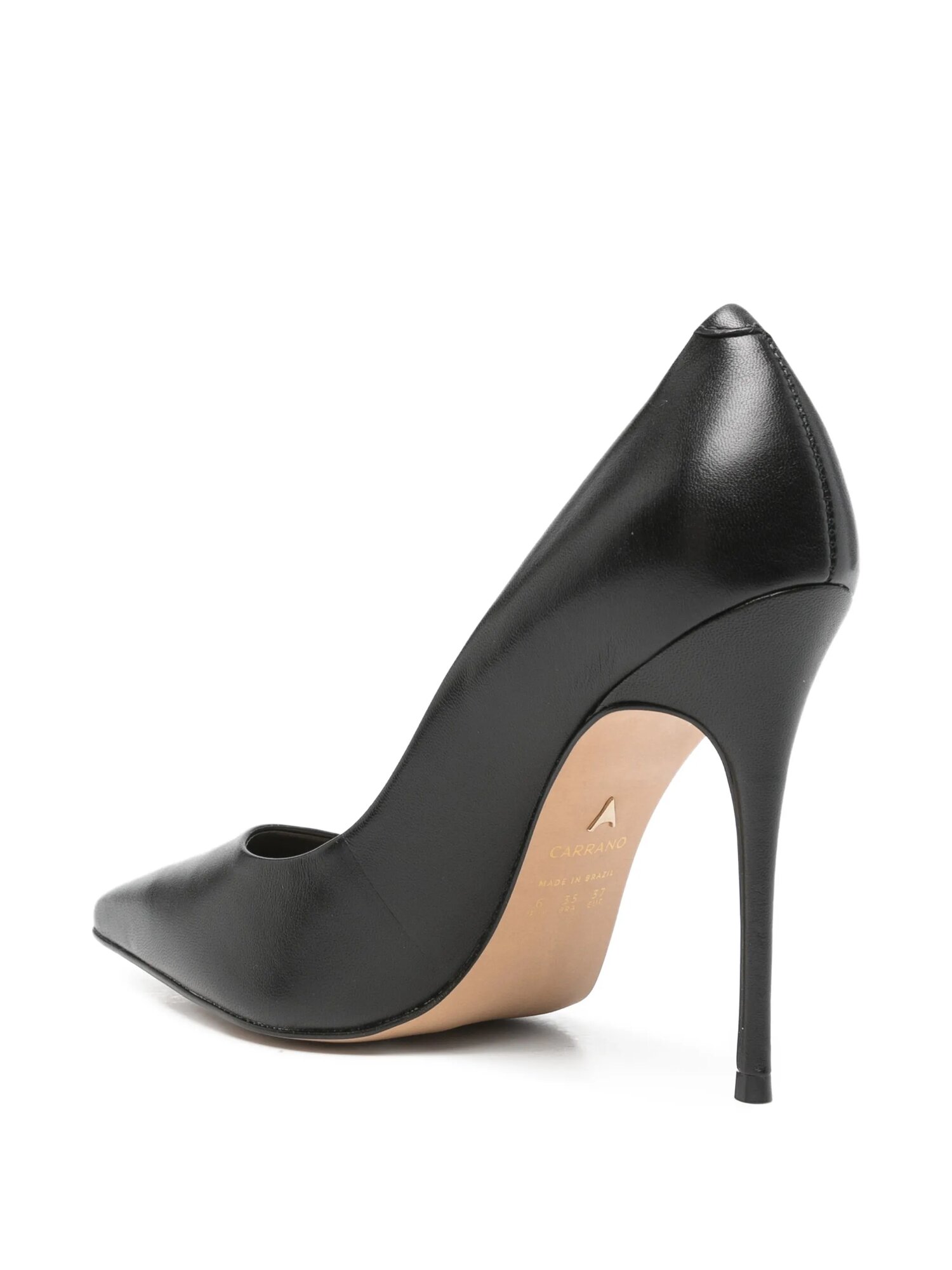 Туфли Carrano Pointed-toe heeled pumps, размер 38, black/black — фото 1