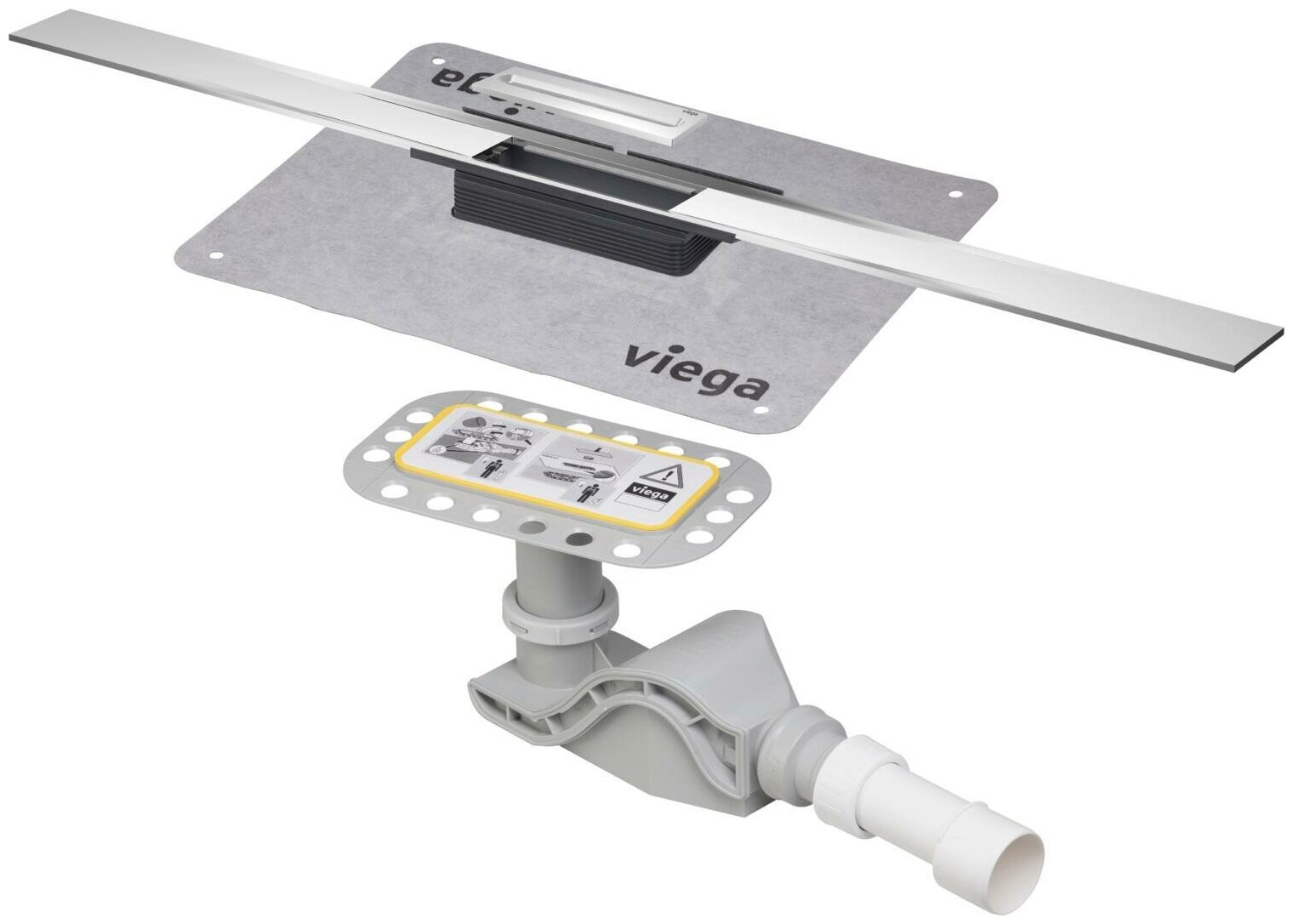 Душевой лоток Viega Advantix Cleviva 4981.10 (794484) с вкладкой Advantix Visign C1