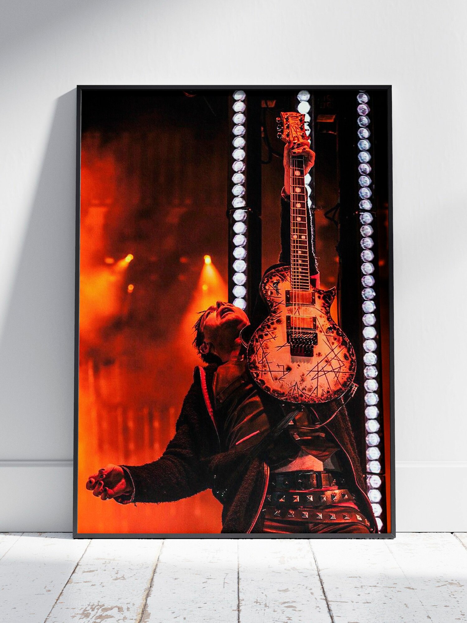 Плакат на стену для интерьера Rammstein (Рихард Круспе - Richard Kruspe 3) - Постер по музыке и артисту формата A4 (21x30 см)