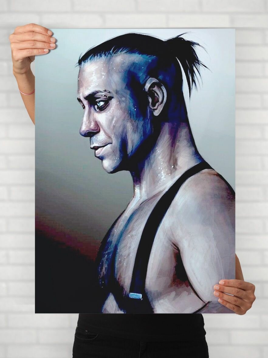 Плакат на стену для интерьера Rammstein (Тилль Линдеманн - Till Lindemann 7) - Постер по музыке и артисту формата A1 (61x84 см)